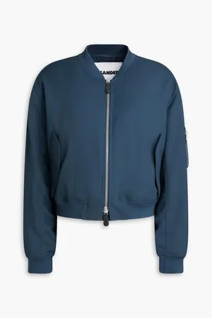 JIL SANDER Twill Bomber Jacket - Storm Blue