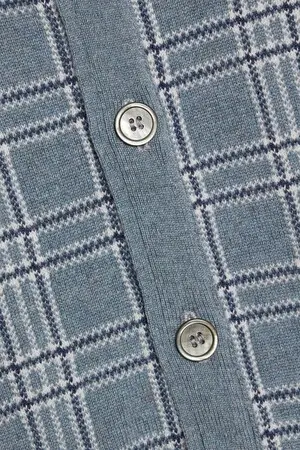 Thom Browne Checked Cashmere Cardigan