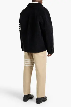Thom Browne Striped Shearling Jacket