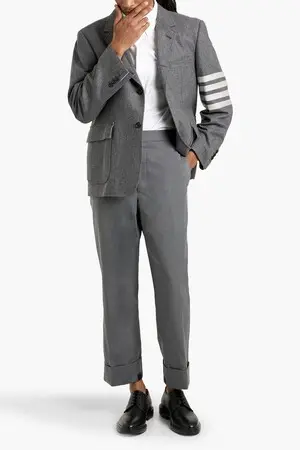 Thom Browne Striped Wool And Cashmere-blend Felt Blazer