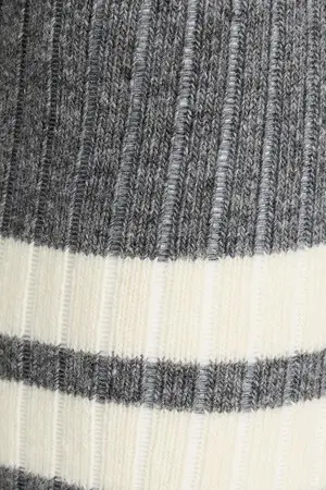 Thom Browne Striped Ribbed Woolblend Leggings