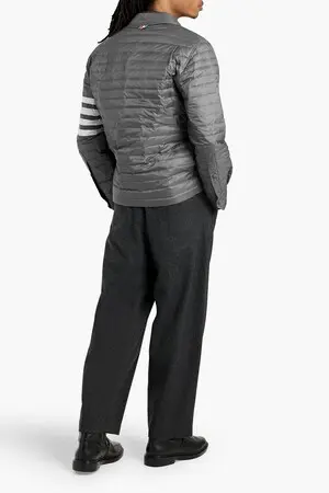 Thom Browne Striped Quilted Shell Down Overshirt
