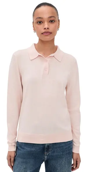 Enza Costa Silk Knit Polo