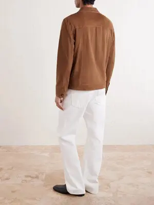 Eleventy Suede Jacket - Brown