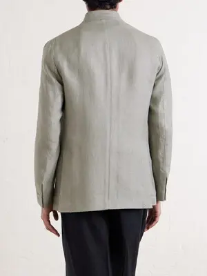 Eleventy Slim-fit Linen Blazer