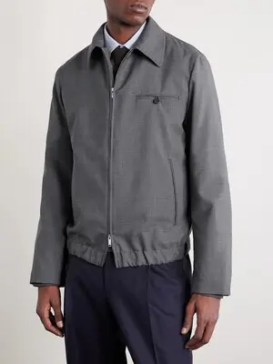 SLOWEAR Wool-canvas Blouson Jacket