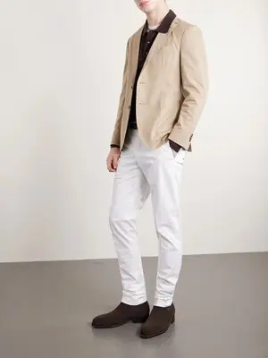 SLOWEAR Cotton-blend Suit Jacket - Neutrals