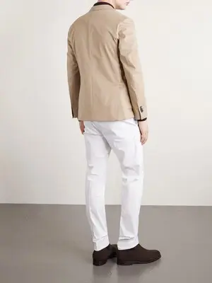 SLOWEAR Cotton-blend Suit Jacket - Neutrals