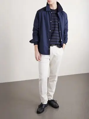 SLOWEAR Padded Shell Overshirt - Blue