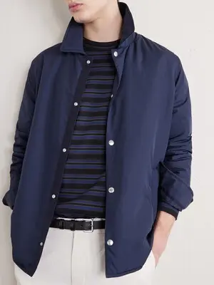 SLOWEAR Padded Shell Overshirt - Blue