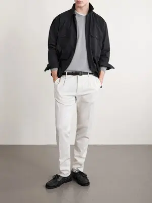 SLOWEAR Cotton And Silk-blend Sweater - Gray