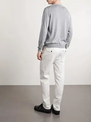 SLOWEAR Cotton And Silk-blend Sweater - Gray