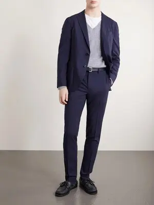 SLOWEAR Tapered Virgin Wool-blend Suit Trousers