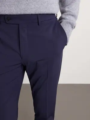 SLOWEAR Tapered Virgin Wool-blend Suit Trousers