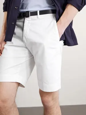 SLOWEAR Slim-fit Cotton-blend Gabardine Chino Shorts