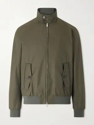 SLOWEAR Cotton-blend Bomber Jacket - Green
