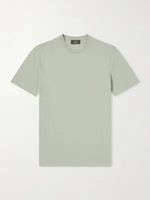 SLOWEAR Slim-fit Cotton-jersey T-shirt - Green