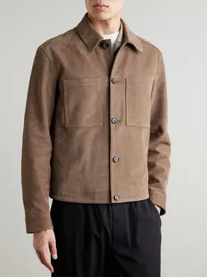 Mr P. Suede Overshirt - Brown
