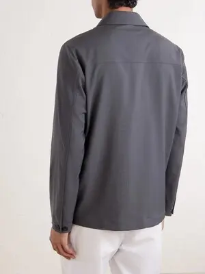 Altea Constantin Virgin Wool Overshirt - Gray