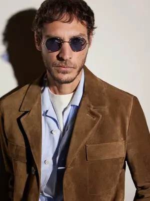 Garrett Leight Ozzy Round-frame Titanium Sunglasses
