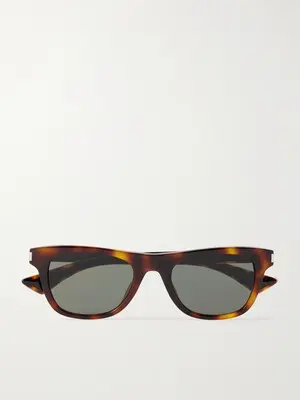Saint Laurent Square-frame Acetate Sunglasses - Tortoiseshell