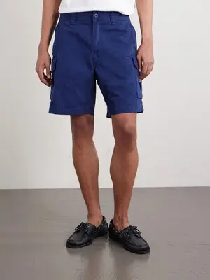 Polo Ralph Lauren Gellar Straight-leg Cotton-canvas Cargo Shorts - Blue