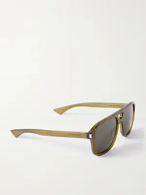 Saint Laurent Aviator-style Sunglasses - Green