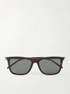 Saint Laurent Square-frame Acetate Sunglasses - Tortoiseshell