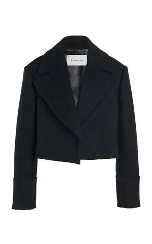 LANVIN Cropped Wool Pea Coat