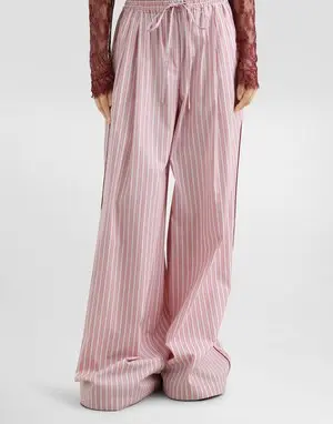 Dolce & Gabbana Striped Poplin Trousers - Multicolor