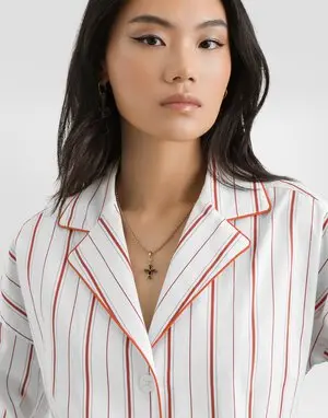 Dolce & Gabbana Striped Poplin Shirt - Multicolor