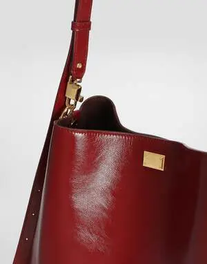 Dolce & Gabbana Large Vittoria Calfskin Shoulder Bag - Red