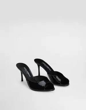 Dolce & Gabbana Keira Patent Leather Mules