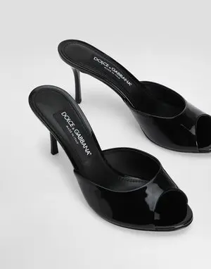 Dolce & Gabbana Keira Patent Leather Mules