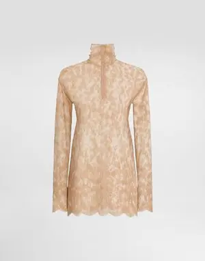 Dolce & Gabbana Chantilly Lace Blouse - Multicolor