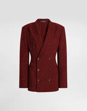 Dolce & Gabbana Double-breasted Pinstriped Taormina Jacket