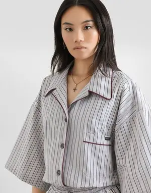 Dolce & Gabbana Striped Poplin Shirt - Multicolor
