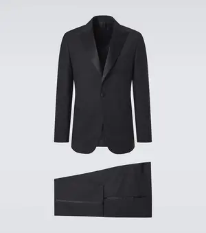 Brioni Wool, Mohair, And Silk Suit - Black