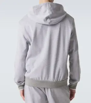 Brioni Cotton-blend Zip-up Hoodie