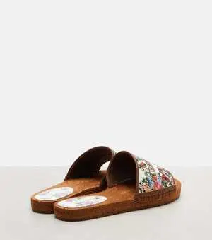 Dolce & Gabbana Floral Espadrille Slides