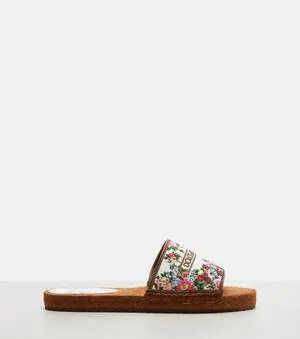 Dolce & Gabbana Floral Espadrille Slides