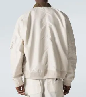 Sacai X Carhartt Wip Twill Blouson Jacket - White
