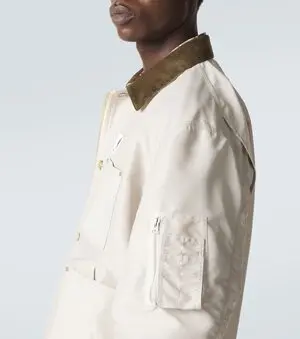 Sacai X Carhartt Wip Twill Blouson Jacket - White