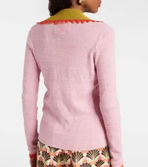 La DoubleJ Picket Cotton And Wool Sweater