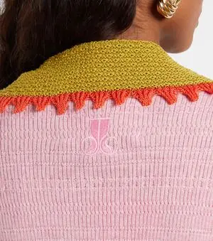 La DoubleJ Picket Cotton And Wool Sweater