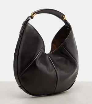 Saint Laurent Mombasa Medium Leather Shoulder Bag - Brown