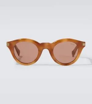 Zegna Round Sunglasses - Brown