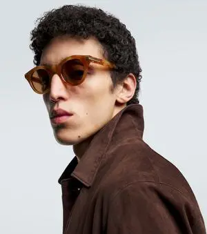 Zegna Round Frame Sunglasses