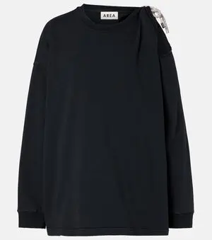 Area Embellished Sweatshirts Hoodies For Women