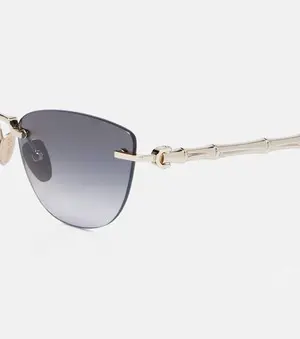 Gucci Bamboo Cat-eye Sunglasses - Grey